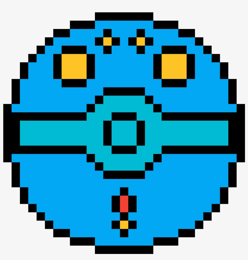 Manaphy - Pixel Art No Minecraft - Free Transparent PNG Download - PNGkey
