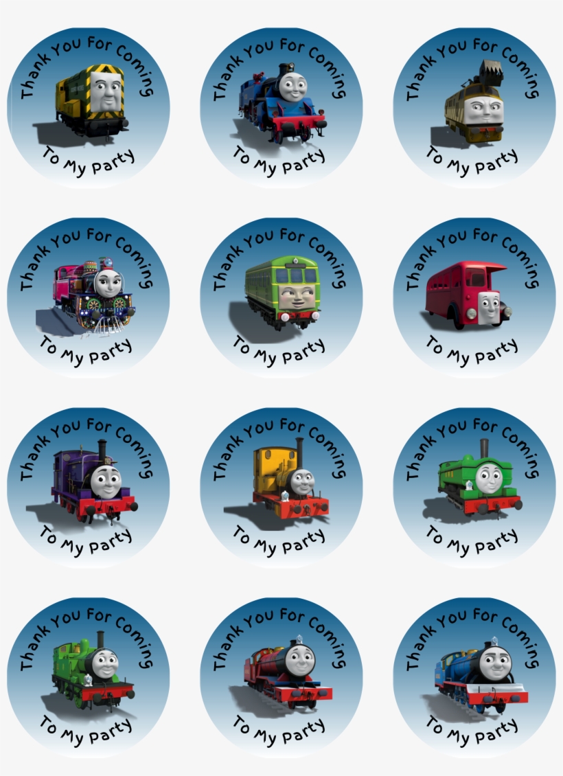 24 Thomas The Tank Engine Stickers - Thomas - Free Transparent PNG ...