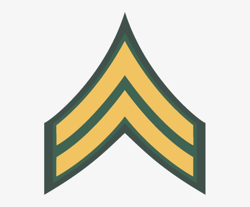 Corporal Rank - Sergeant Insignia - Free Transparent PNG Download - PNGkey