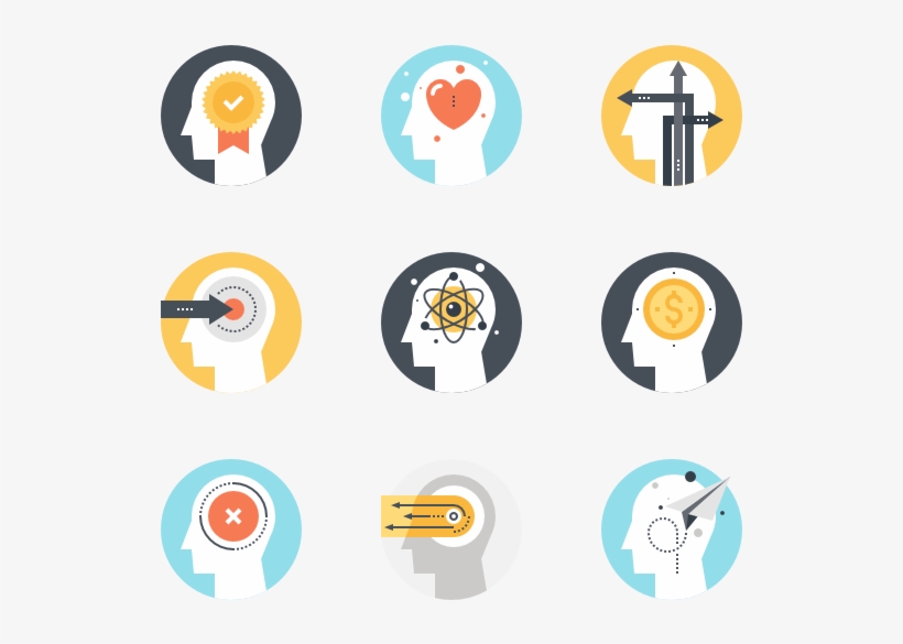 Thinking And Brain Process - Transparent Brain Icon - Free Transparent ...