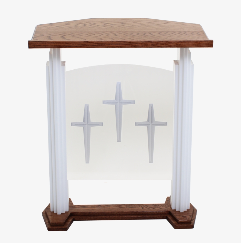 Wood With Acrylic Pulpit 701w Proclaimer - Pulpit - Free Transparent ...