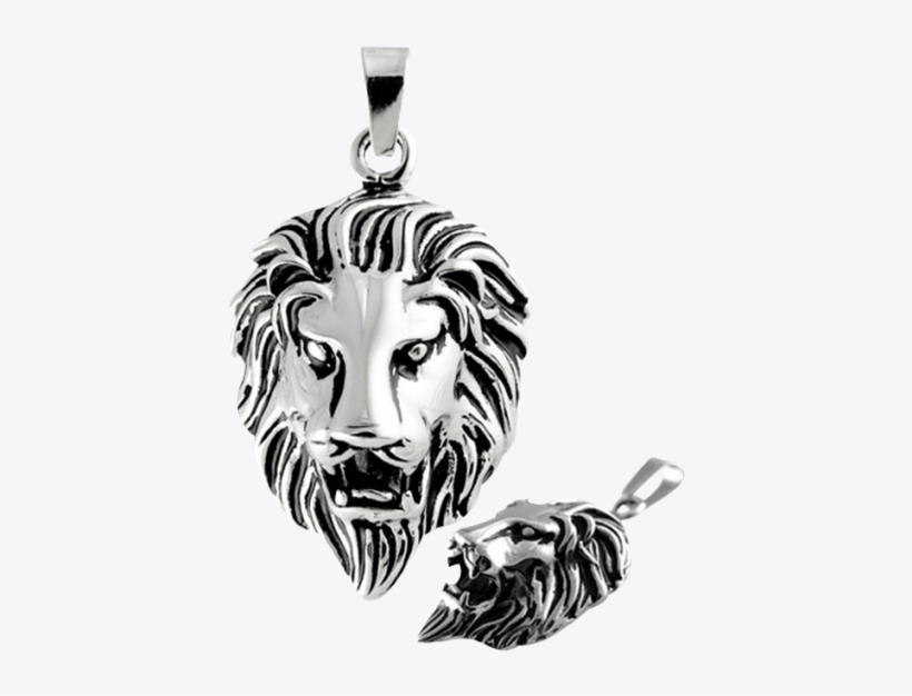 Polished Lions Head Pendant - Locket - Free Transparent PNG Download ...