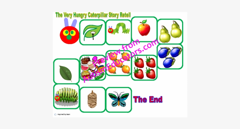 "hungry Caterpillar" Match, Sort, & Sequence For Autism - Sequence ...