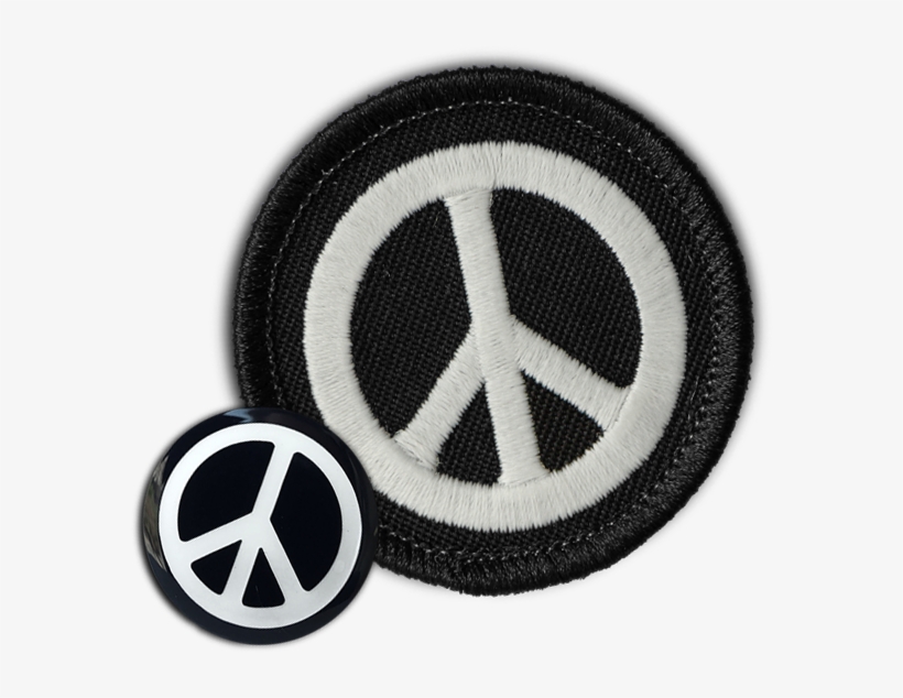 Peace Sign Patch & Pin Combo - Peace Symbols - Free Transparent PNG ...