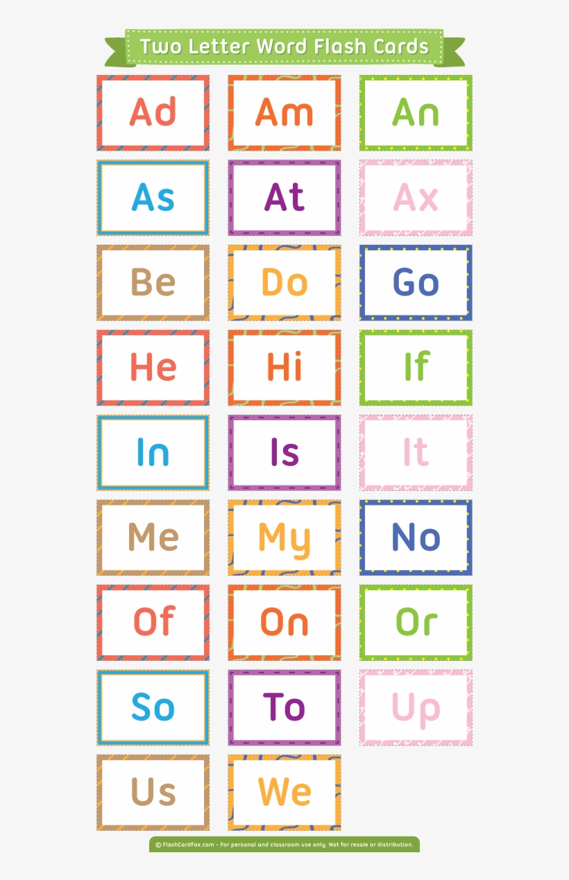 Free Printable Two Letter Words Flash Cards Download Two Letter Words Free Printable Two Letter Words Flash Cards Download Two Letter Words