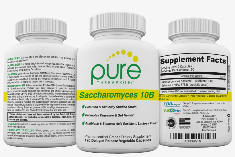 Saccharomyces Boulardii 10 Billion - Pure Therapeutics Glutathione Gold ...