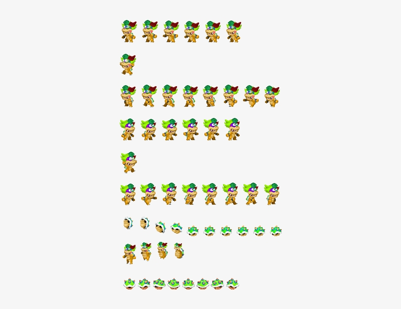 Pietro Le Cancre Koopa Sheet - Mario & Luigi Paper Jam Pixel Art - Free ...