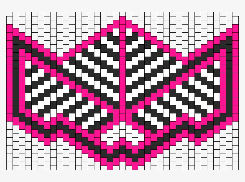 Pink White Black Kandi Mask Power Ranger Bead Pattern - Kandi Beads ...