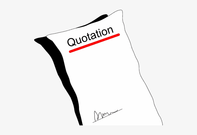 How To Create A Quotation - Quotation - Free Transparent PNG Download ...
