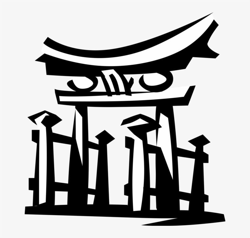 Vector Illustration Of Japanese Traditional Buddhist - Vector Graphics ...