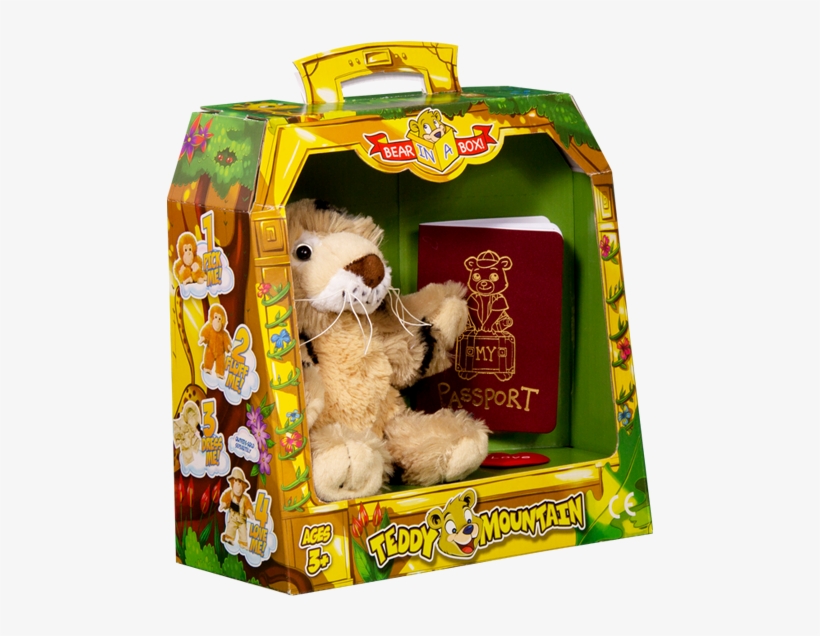 Bear In A Box By Teddy Mountain - Teddy Mountain - Free Transparent PNG ...