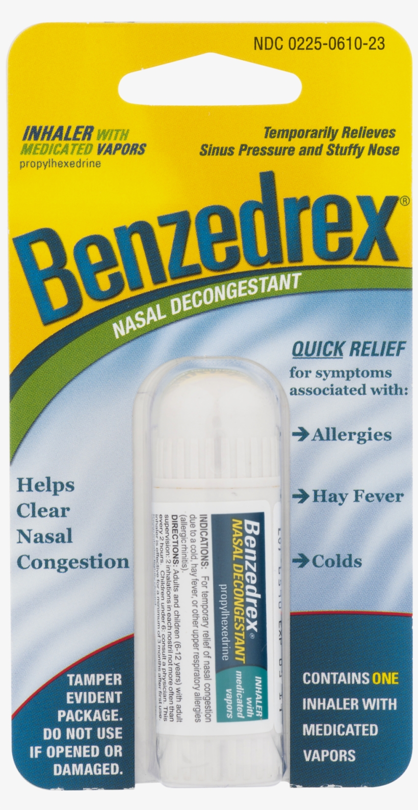 Nasal Inhaler Benzedrex - Free Transparent PNG Download - PNGkey