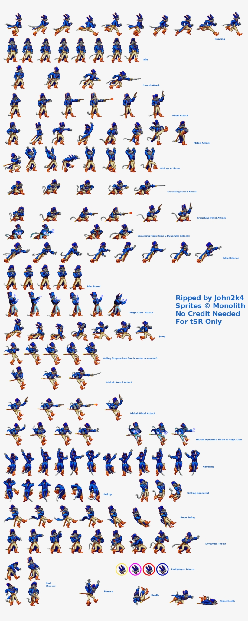 Captainclaw-captainsheet ] - Free Transparent PNG Download - PNGkey