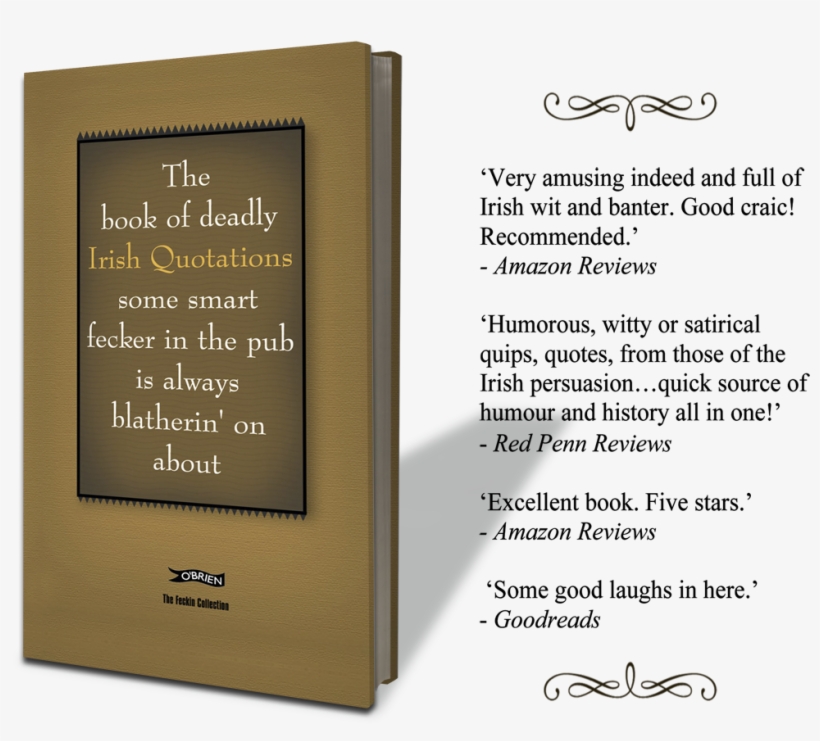 Book Of Deadly Irish Quotations Some Smart Fecker In - Book Of Deadly ...