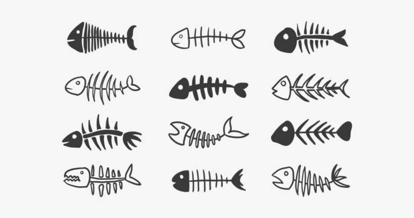 Fishbone Icons Vector - Fishbone Vector - Free Transparent PNG Download ...