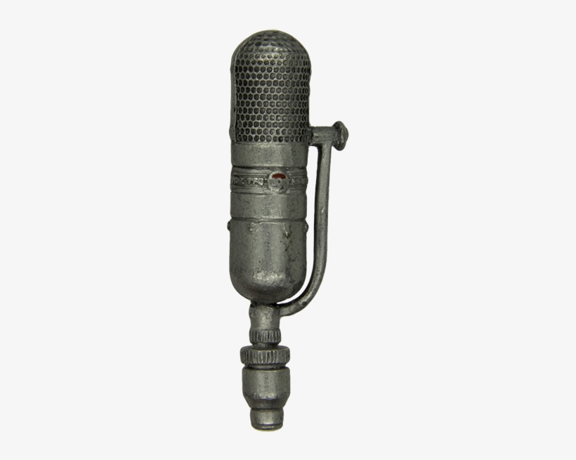 Retro Microphone Pin , Silver 3d - Recording - Free Transparent PNG ...