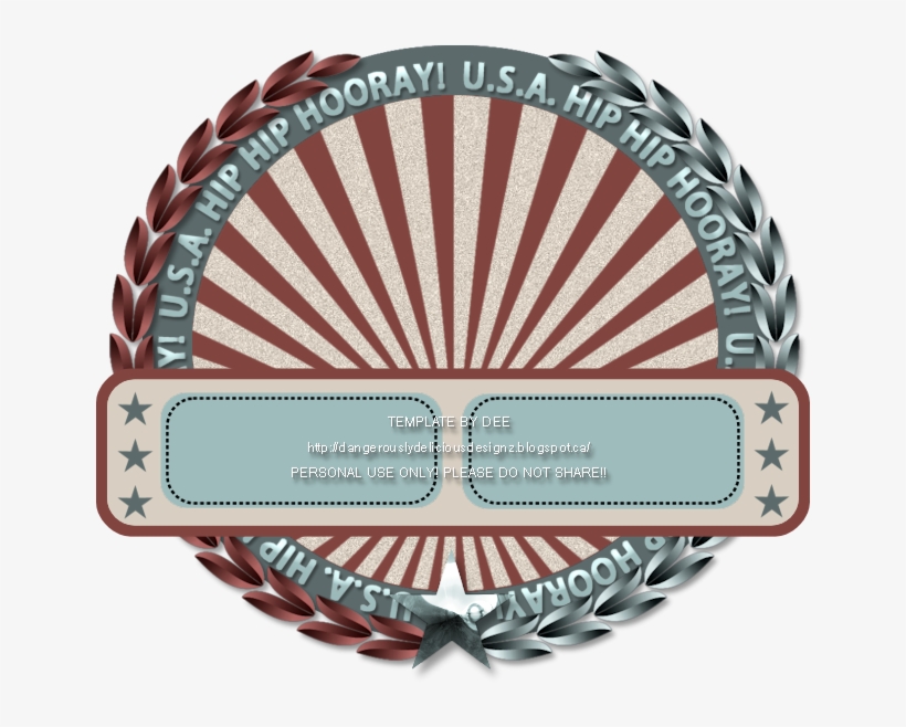 Template Hip Hip Hooray - Crest - Free Transparent PNG Download - PNGkey