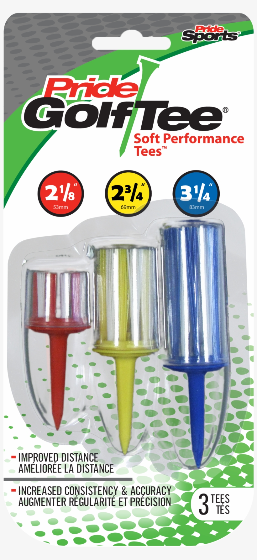 Pride Golf Tee Pride Golf Soft Performance Duo Tee, - Free Transparent ...