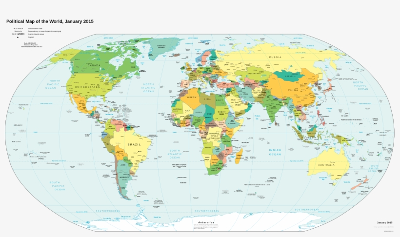 Cia Fact Book Political Map Big Image - Political Map Of The World 2015 ...