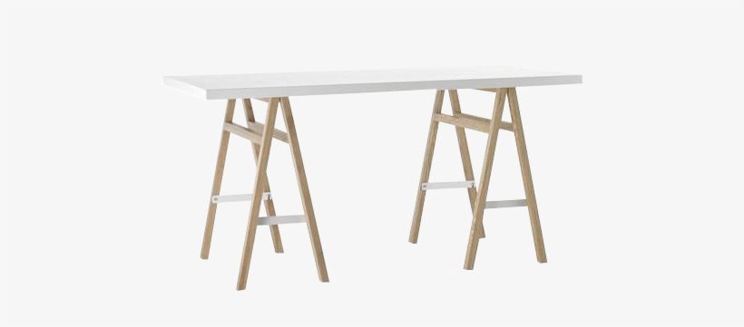 Zane White & Wood Sawhorse Table - Free Transparent PNG Download - PNGkey