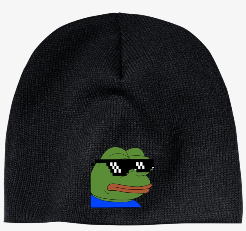 Pepe Thug Life Glasses Beanie Hat - Beanie - Free Transparent PNG ...