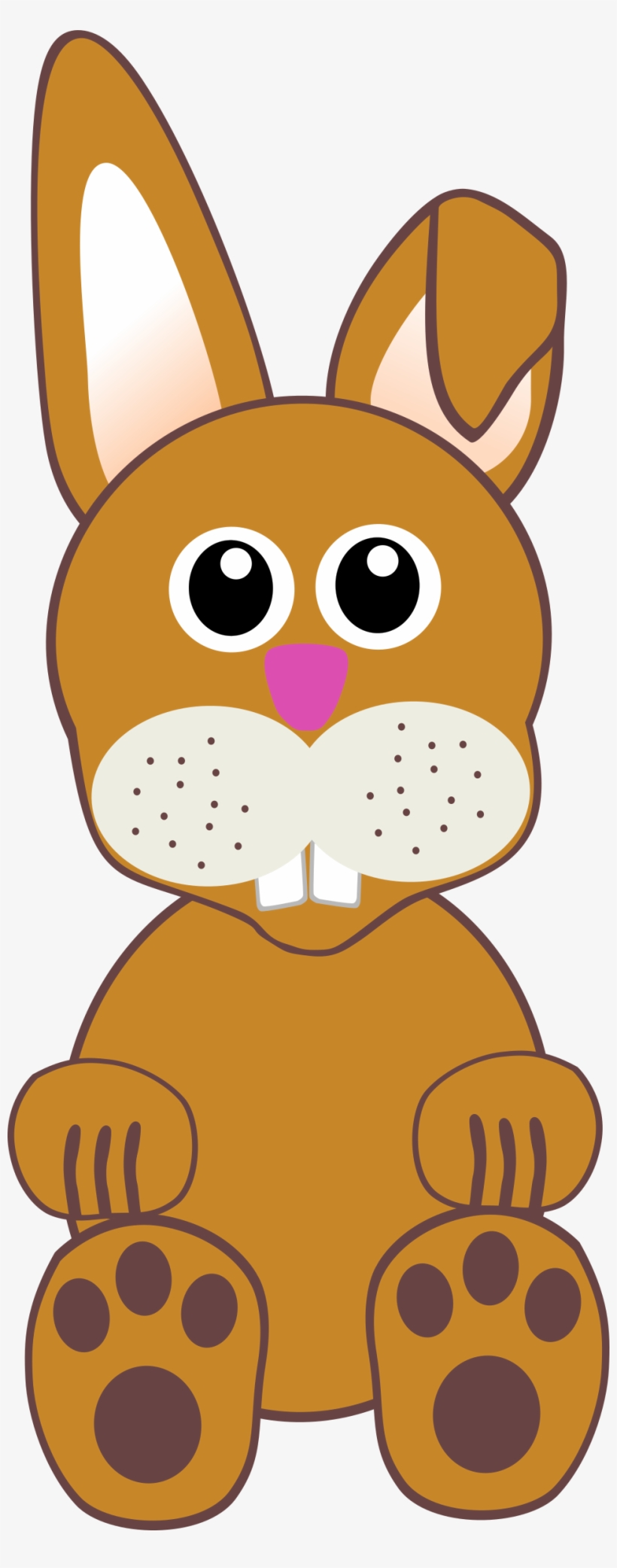 Funny Baby Bunny Sitting Png Clip Arts - Cartoon Rabbit Face - Free ...