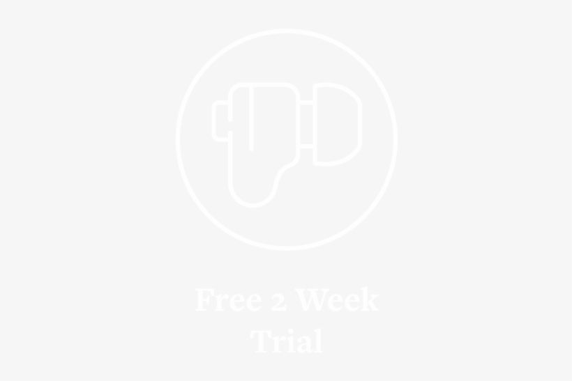 Free 2 Week Trial Circle Icon White Outline With Text - Johns Hopkins ...