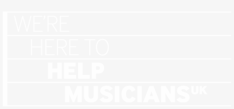 We're Here To Help Musicians Uk Logo Cropped White - Free Transparent ...