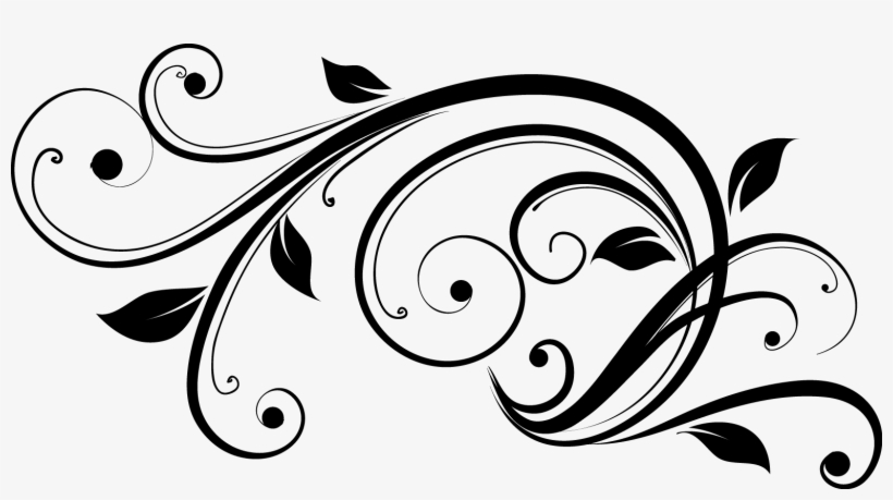 Floral Pattern - Black Floral Png - Free Transparent PNG Download - PNGkey