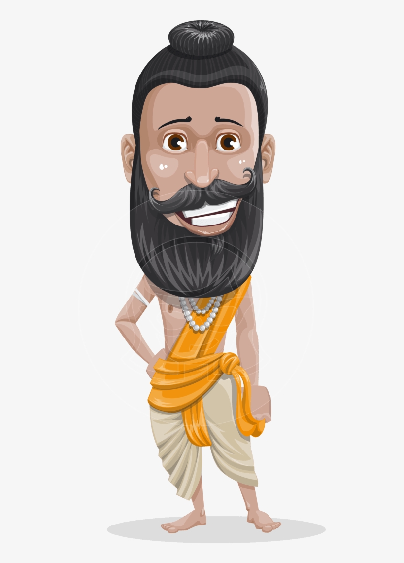 Hansh The Indian Guru - Cartoon - Free Transparent PNG Download - PNGkey