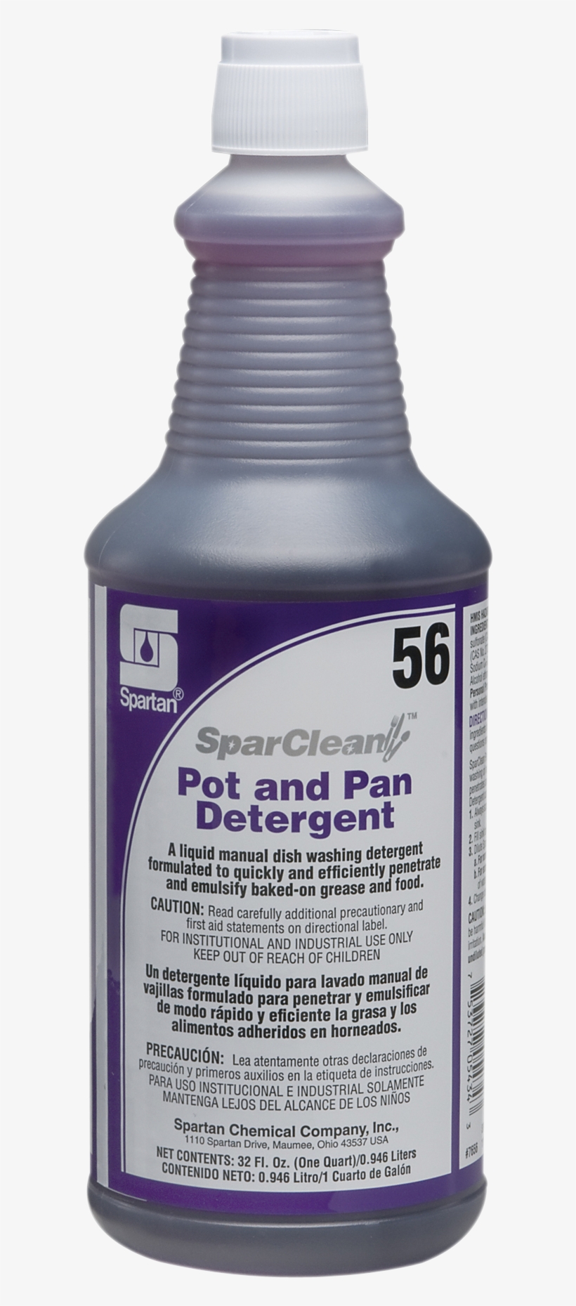 765603 Sparclean Pot And Pan Detergent - Spartan Pot & Pan Detergent 56 ...