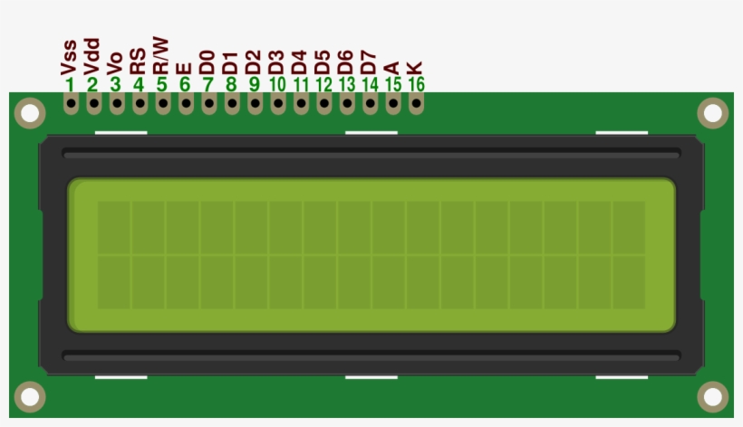 Arduino Lcd - 16 X 2 Lcd Png - Free Transparent PNG Download - PNGkey