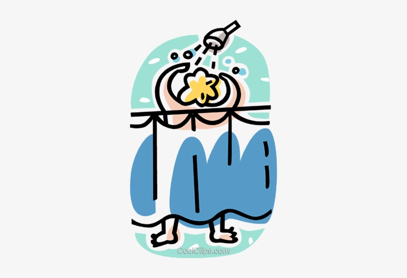 Person Having A Shower - Person Taking A Shower Clipart - Free ...