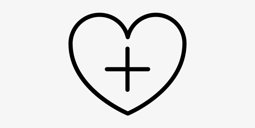 Heart With Plus Symbol Vector - Mais Simbolo De Png - Free Transparent ...