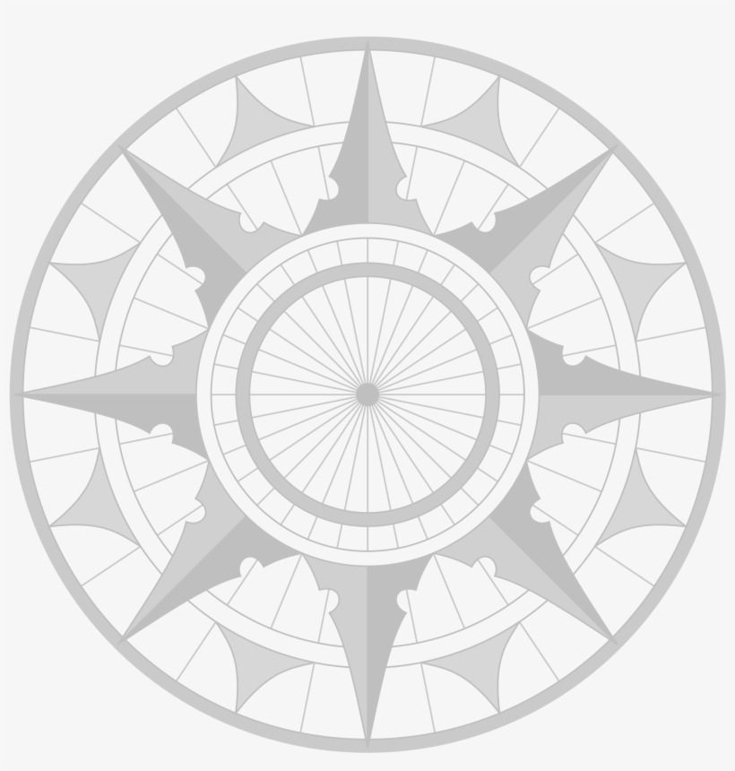 Compass Rose Pale - Compass Rose - Free Transparent PNG Download - PNGkey
