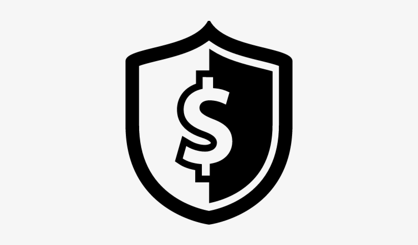Security Symbol Of Money On A Shield Vector - Security Symbol Logo ...