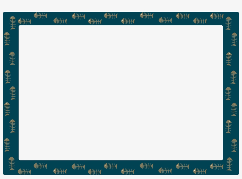 Whimsical Page / Post Divider - Fish Bone Border - Free Transparent PNG ...