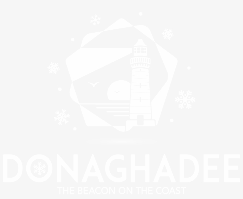 Donaghadee Christmas Logo Mono White Png - Graphic Design - Free ...