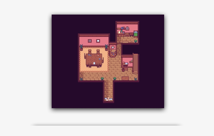 Top-down Pixel Art Tileset Interior - Pixel Art Top Down Interior ...