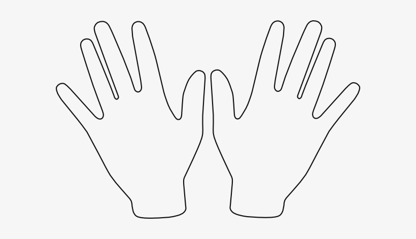 Outline Of Hands - Two Hands Clipart - Free Transparent PNG Download ...