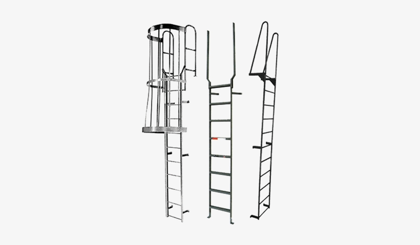 Fixed Ladders - Cotterman F8wc Series F And M Fixed Steel Ladders With ...