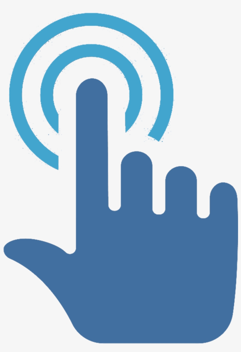 Finger Touch Virtual Screen Isolated Stock Photo - Touch Screen Logo ...