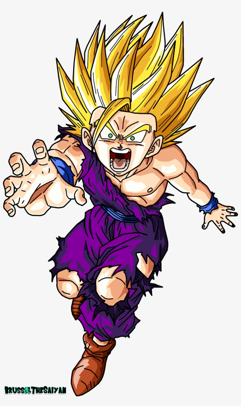 Super Saiyan 2 Teen Gohan By Brusselthesaiyan - Gohan Saga Cell - Free ...