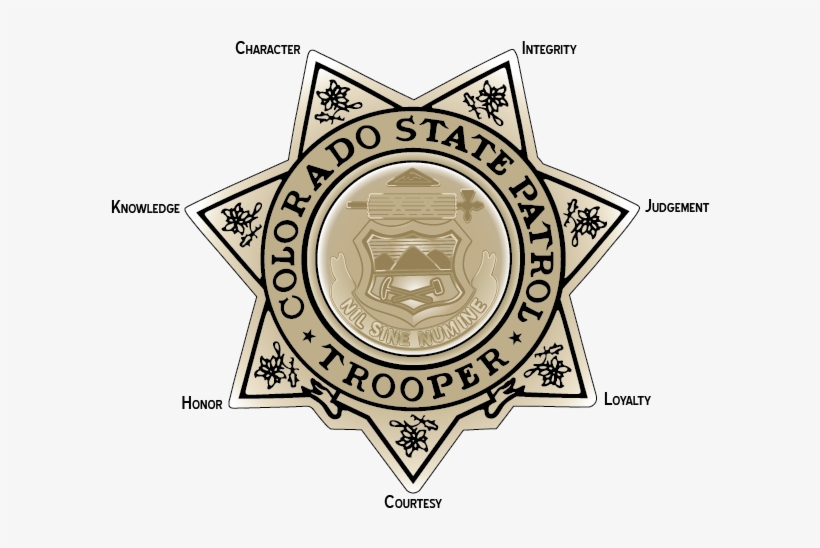 The Badge - Colorado State Patrol Trooper Badge - Free Transparent PNG ...