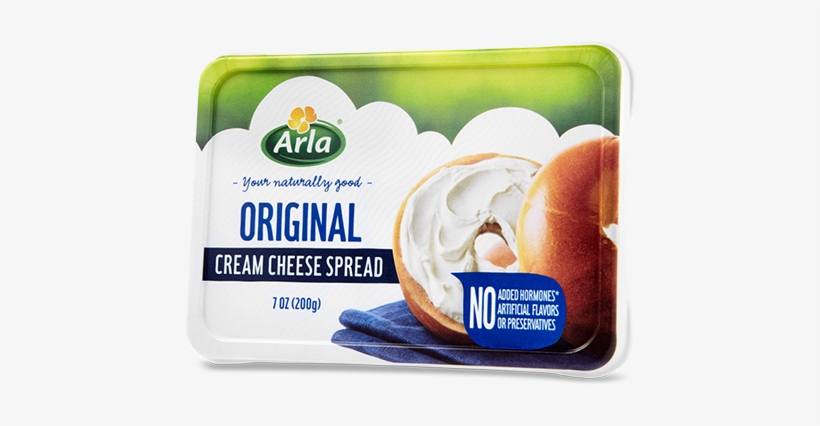 Original Cream Cheese - Arla Cream Cheese - Free Transparent PNG ...