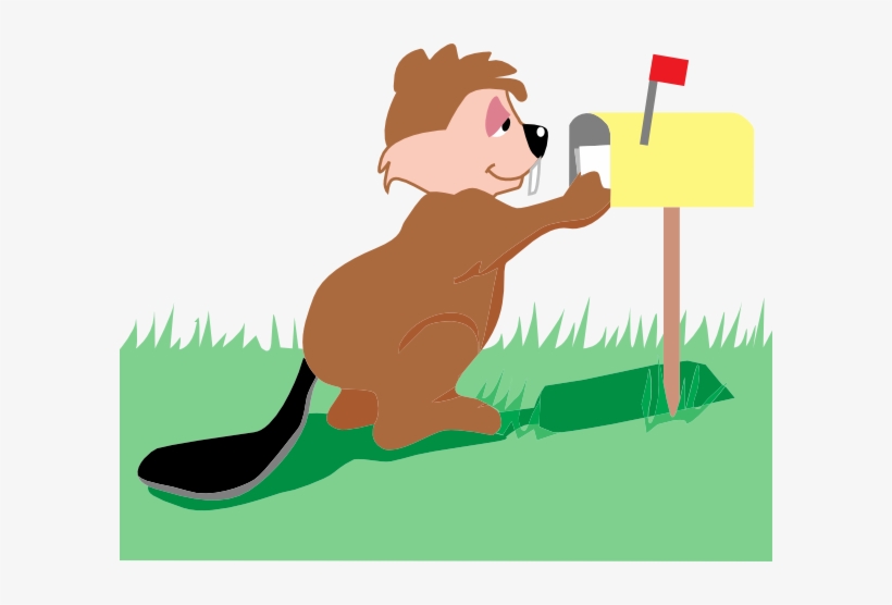 Beaver Getting Mail Svg Clip Arts 600 X 476 Px - Free Transparent PNG ...