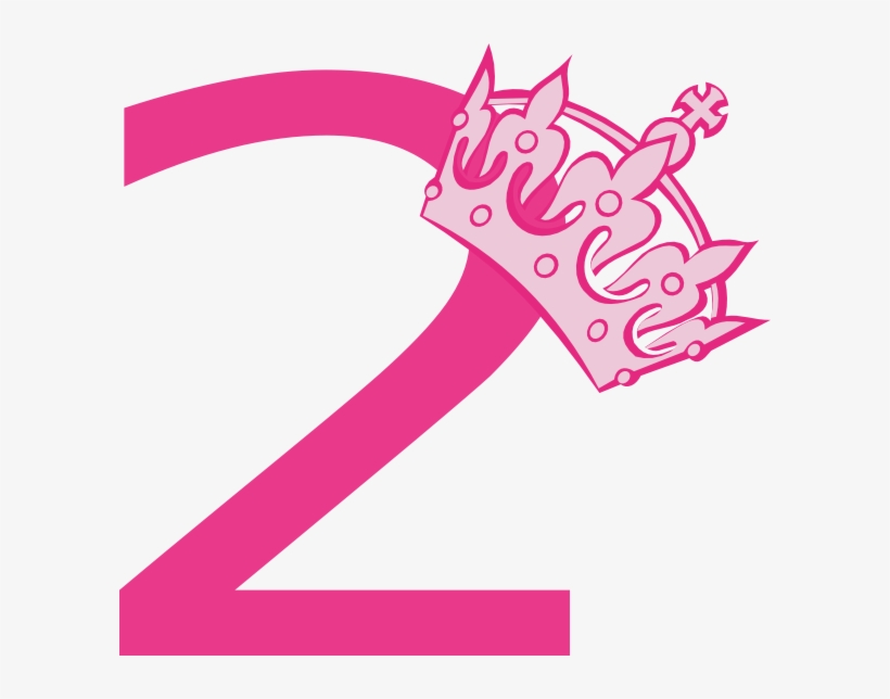 Pink Number 2 Png - One Birthday Transparent Background - Free ...