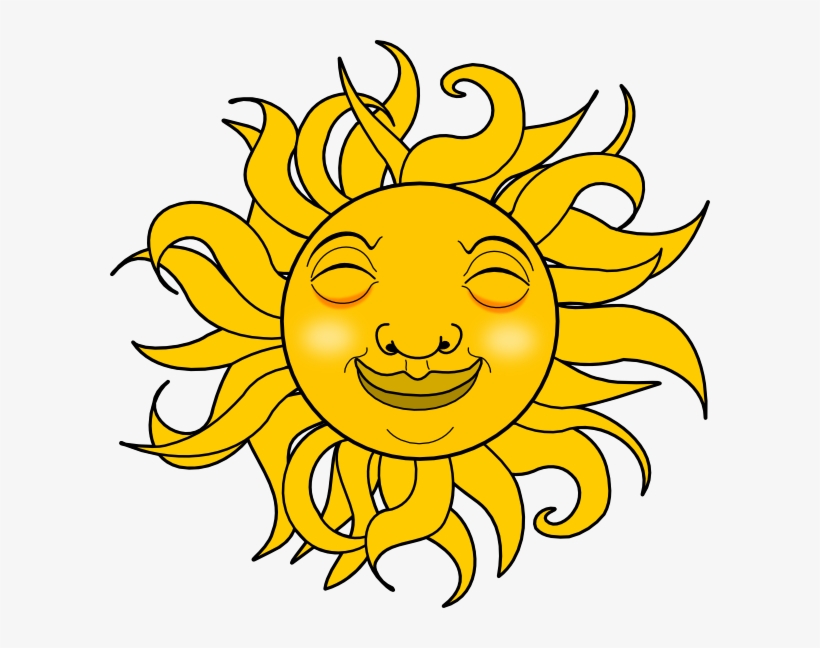 Smiling Sun Svg Clip Arts 600 X 568 Px - Free Transparent PNG Download ...