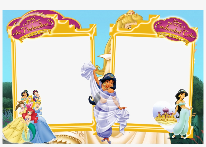 Frame Clipart Disney Princess Princess Birthday Frame Png Transparent