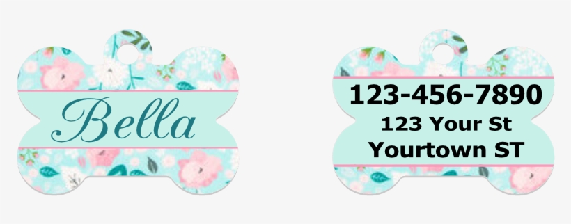 Mint Watercolor Pet Id Tag - Bachelorette Party - Free Transparent PNG ...